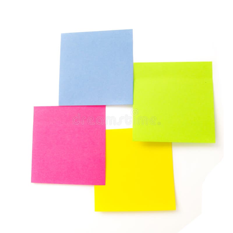 Blank post it notes stock image. Image of pink, stickers - 19474829