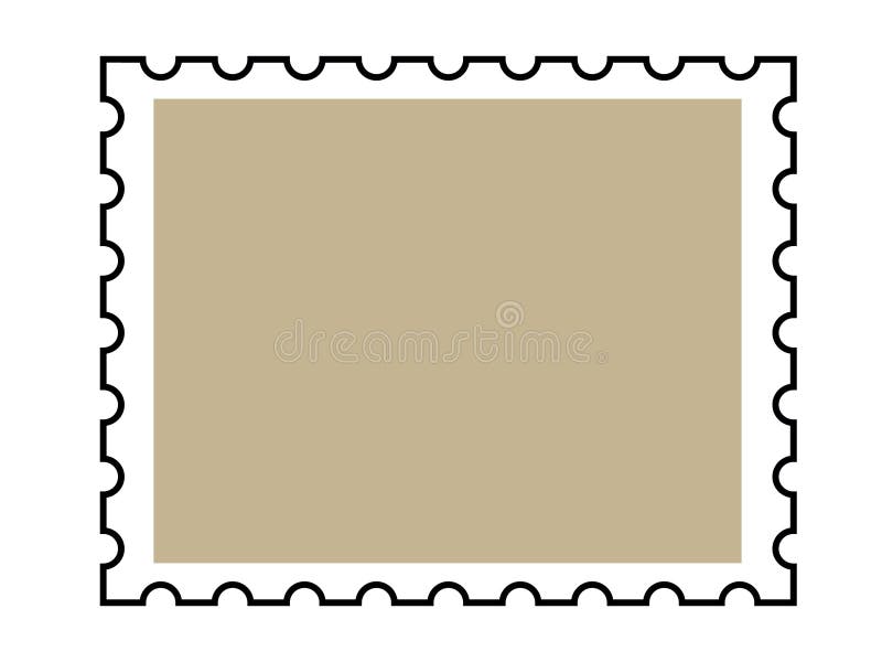A Blank Postage Stamp Template (vector Included) Stock Vector ...