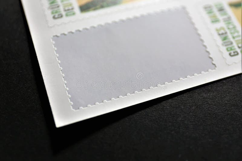Blank postage stamp stock photo. Image of book, note - 206739260