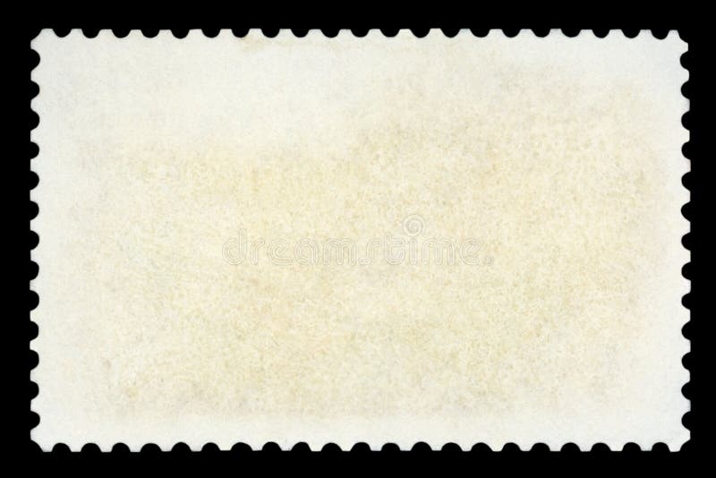 Blank Postage Stamp - Isolated Stock Photo - Image of blanked, grunge ...