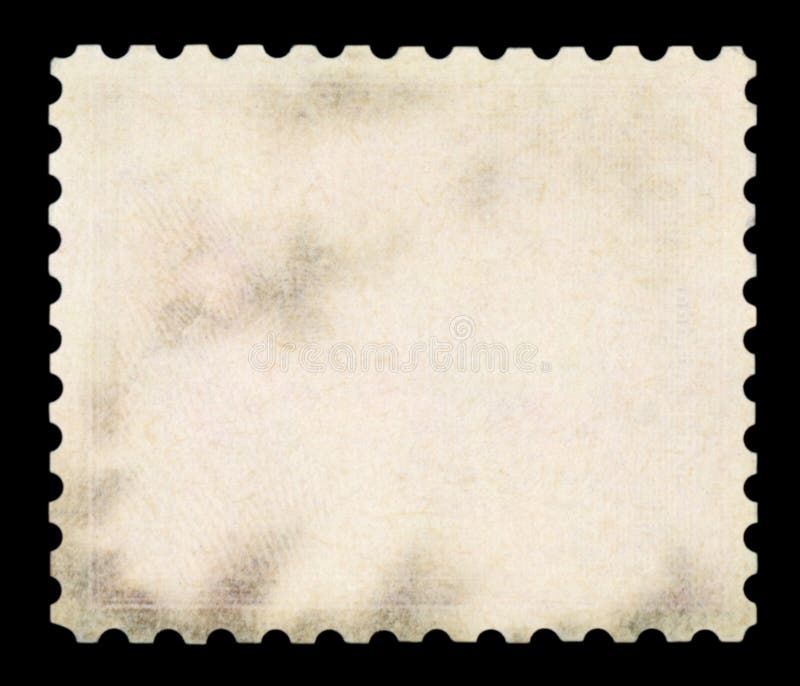 Blank Postage Stamp - Isolated Stock Photo - Image of blanked, grunge ...