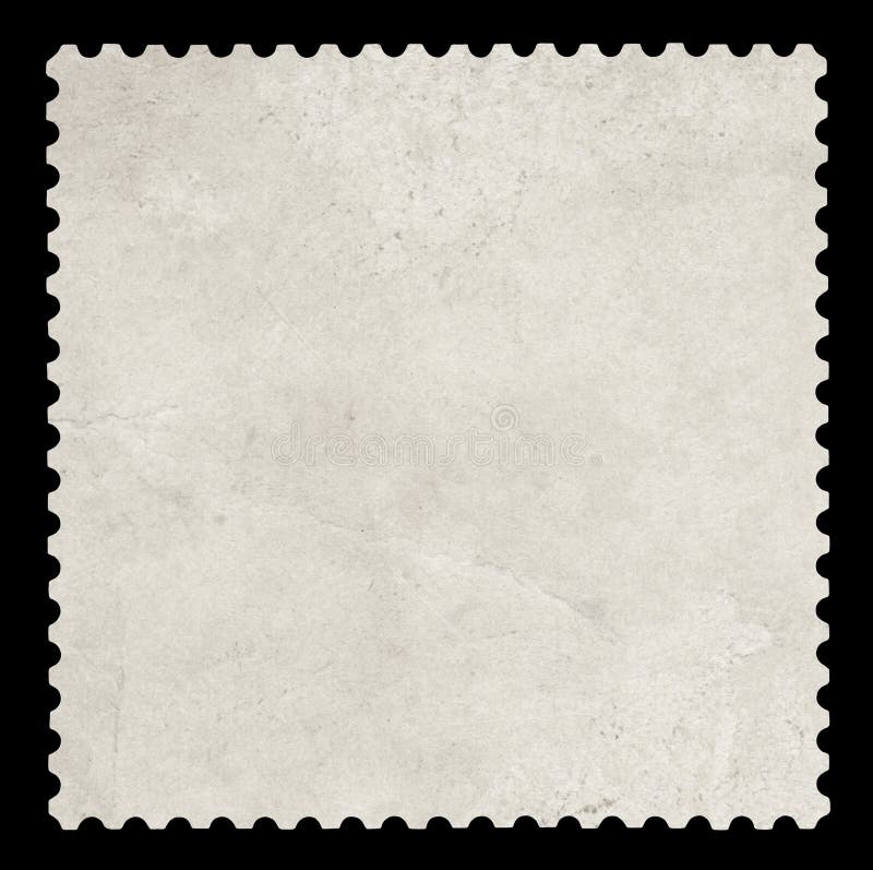 Blank Postage Stamp - Isolated Stock Image - Image of collection ...