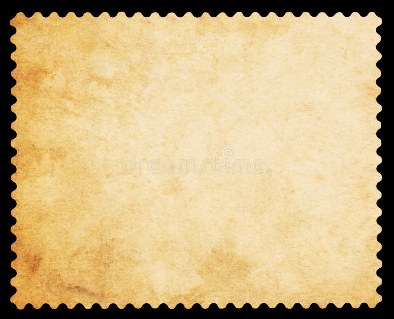 Blank Postage Stamp - Isolated Stock Photo - Image of blanked, grunge ...