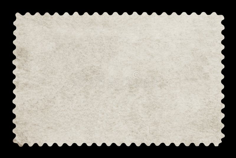 Blank Postage Stamp - Isolated Stock Photo - Image of blanked, grunge ...