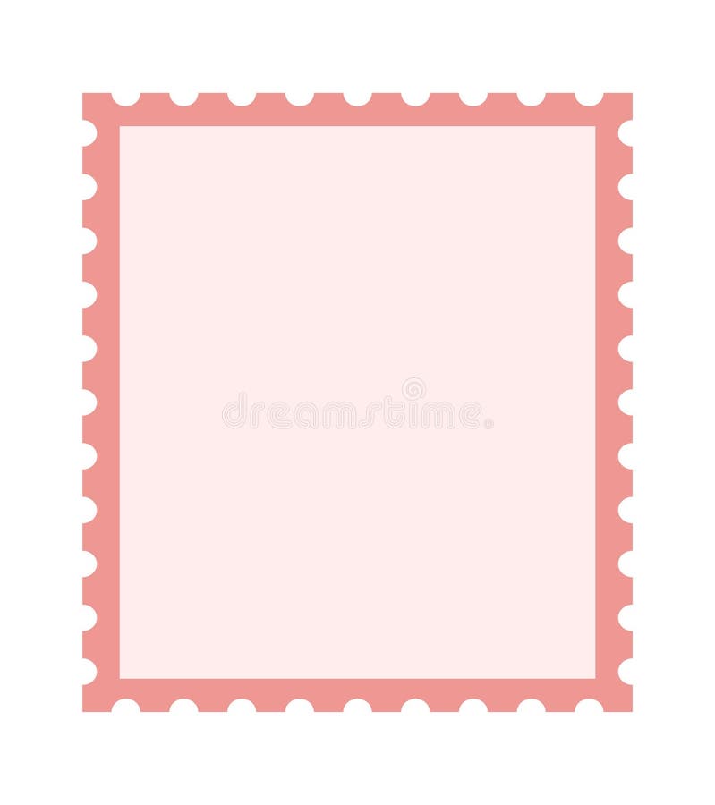 Blank Postage Stamp stock vector. Illustration of vintage - 275426943