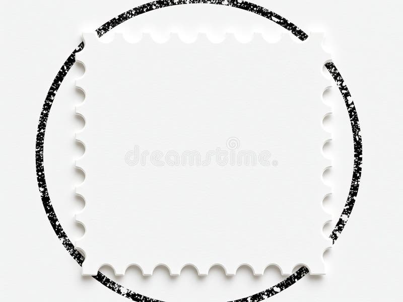 Blank Postal Stamp Mockup Template for Branding Design Inspiration a ...