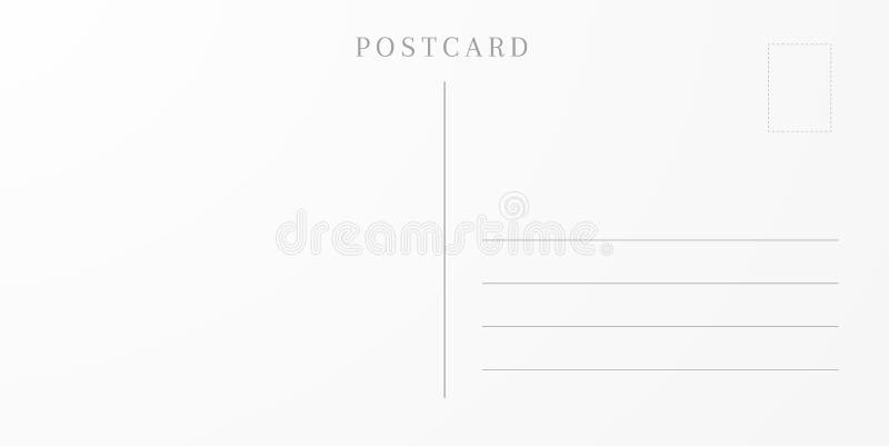 Blank postcard backside. stock vector. Illustration of post - 162915646