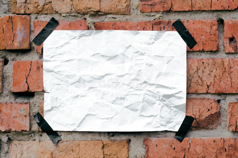 Blank poster. stock image. Image of handbill, board, advertisement ...