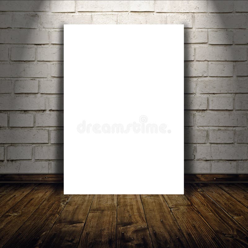 Blank Poster As Copy Space Template for Your Design Stock Photo - Image ...