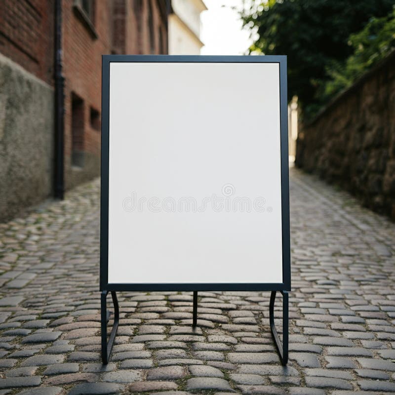 Blank Poster Mockup To Add Your Design Stock Illustration ...