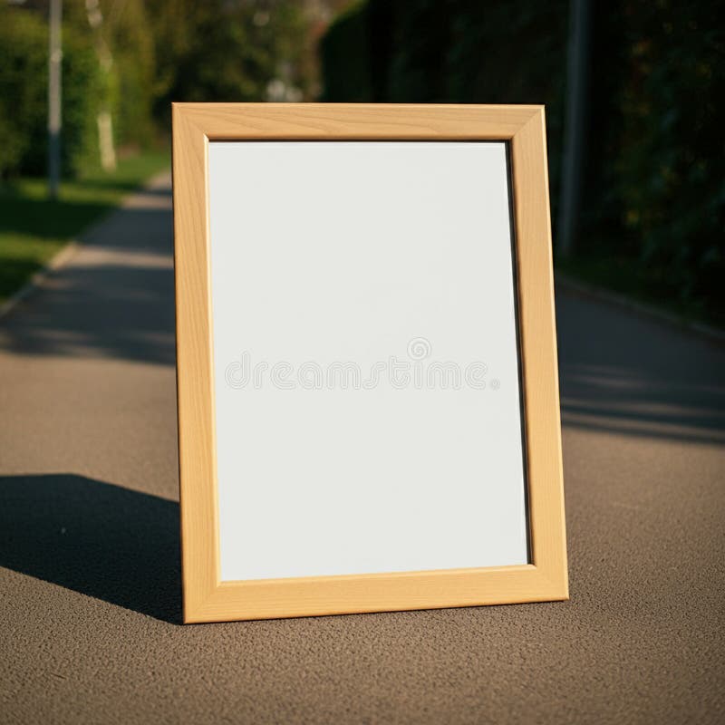 Blank Poster Mockup To Add Your Design Stock Illustration ...