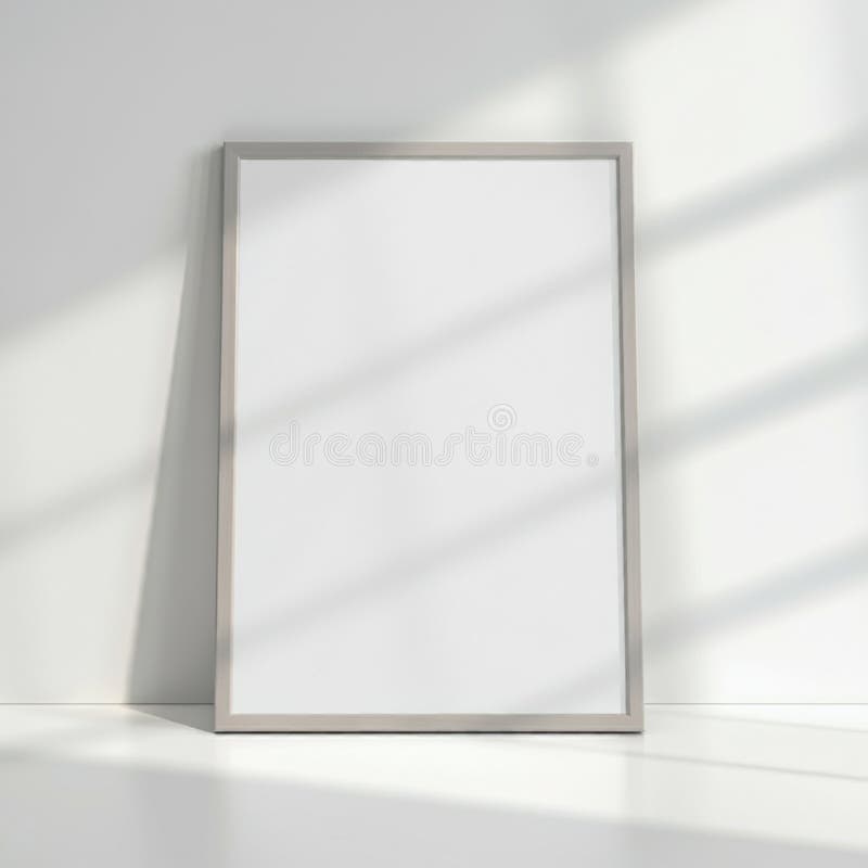 Blank Poster Mockup To Add Your Design Stock Illustration ...