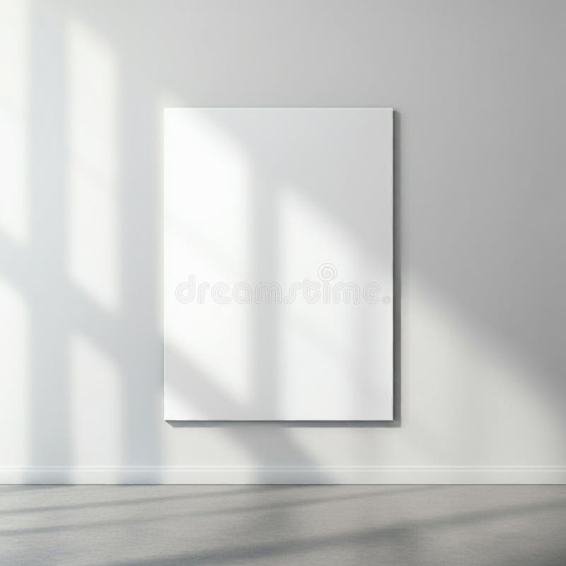 Blank Poster Mockup To Add Your Design Stock Illustration ...