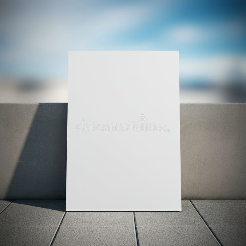 Blank Poster Mockup To Add Your Design Stock Illustration ...