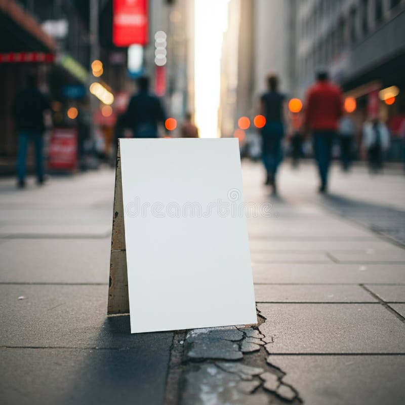 Blank Poster Mockup To Add Your Design Stock Illustration ...