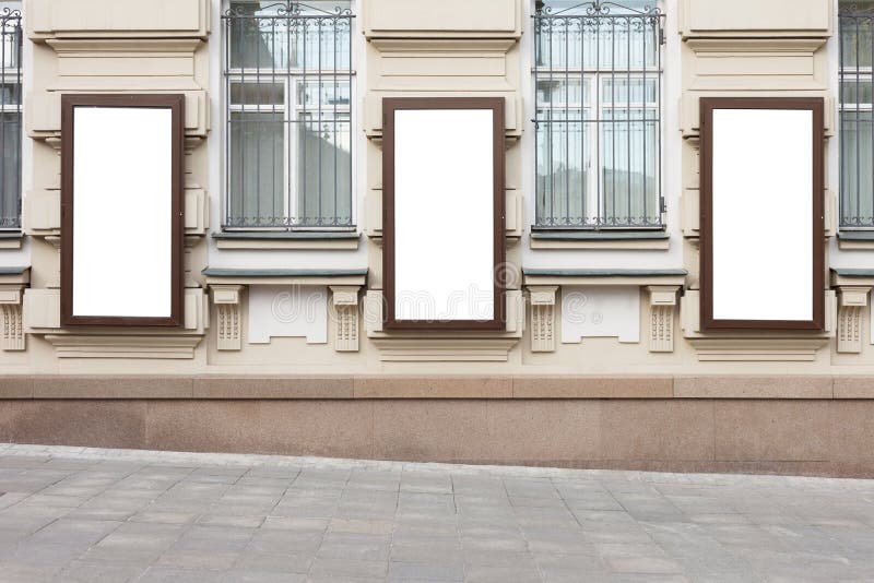 Blank posters stock photo. Image of frame, blank, banner - 185554030