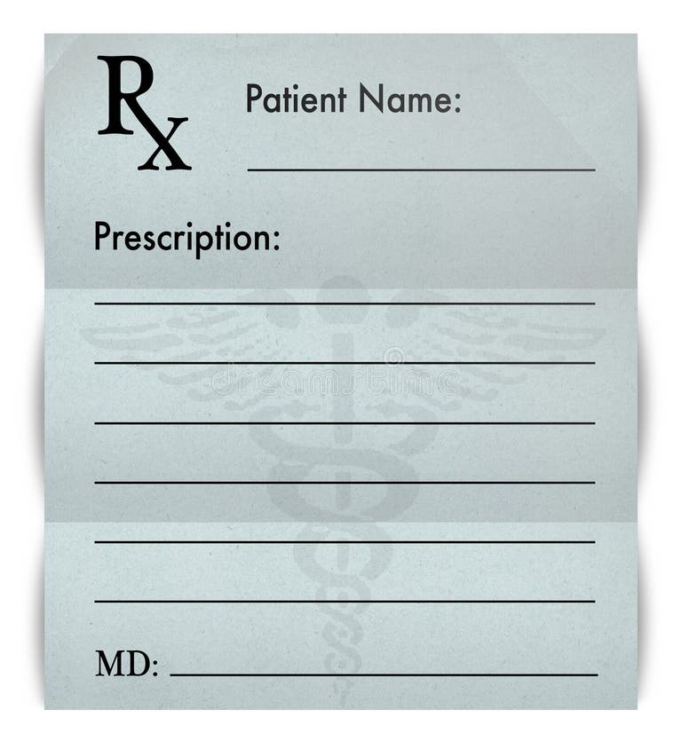 Blank Prescription Form Stock Illustrations – 1,276 Blank Prescription ...