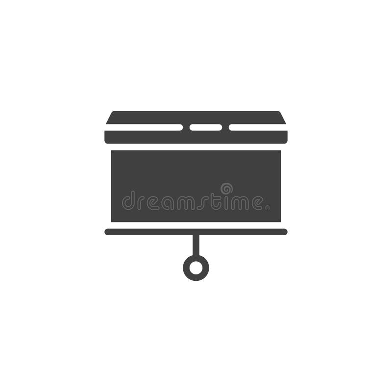 Blank Presentation Screen Vector Icon Stock Vector - Illustration of ...