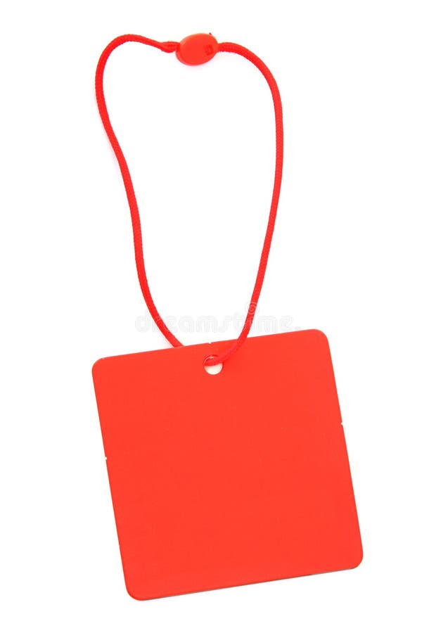 Blank Price Tag with Fake Bar Code Stock Image - Image of cardboard ...