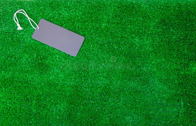 The Blank Price Tag Label on Green Background Stock Image - Image of ...