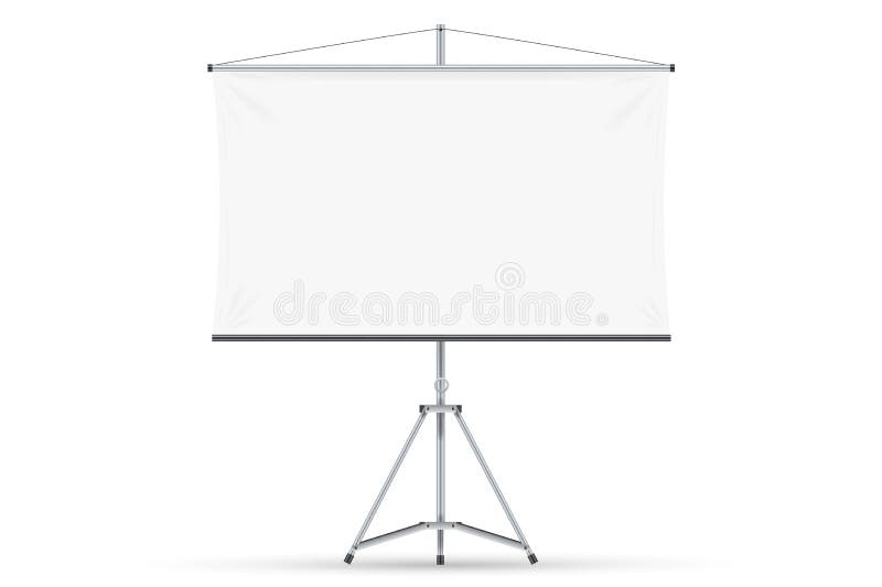 3d Blank Projection Screen Template Stock Vector - Illustration of ...