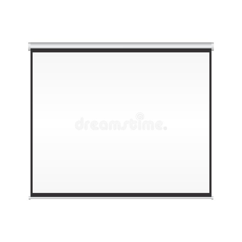 3d Blank Projection Screen Template Stock Vector - Illustration of ...