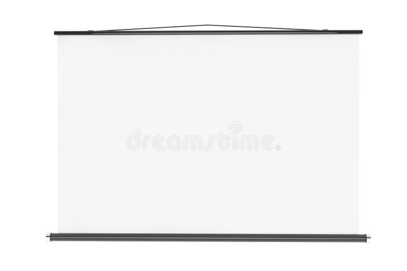 3d Blank Projection Screen Template Stock Vector - Illustration of ...