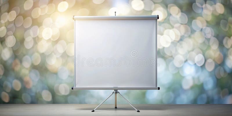 Blank Projector Screen Mockup Versatile Visual Aid for Presentations ...