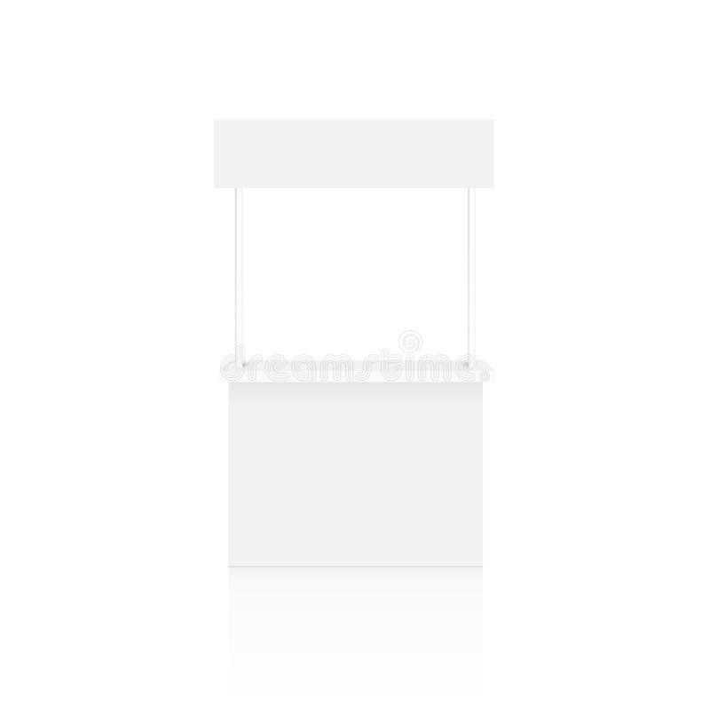 Blank Promotion Counter, Retail Trade Stand Isolated on White ...