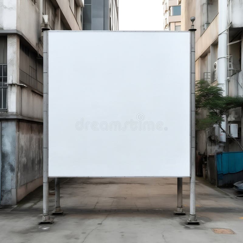 An Advertisement Board in a Shopping Center Mall, Generative AI Stock ...