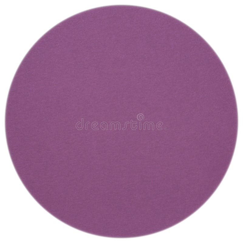 Blank Purple Circle Made of Craft Cardboard Against White Background ...
