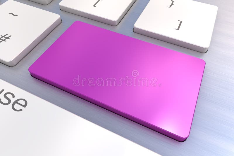 Blank Purple Keyboard Button Stock Illustration - Illustration of ...