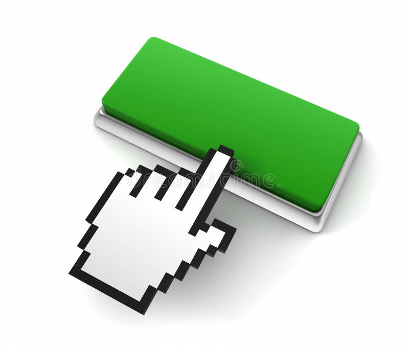 Blank Push Button 3d Illustration Stock Illustration - Illustration of ...