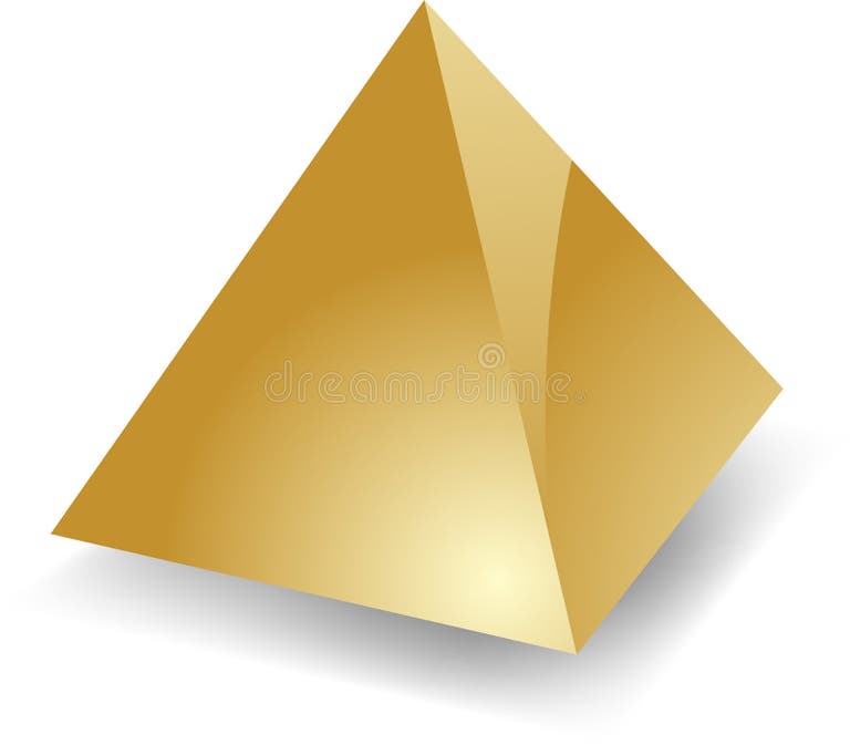 Blank pyramid stock illustration. Illustration of usable - 8758866