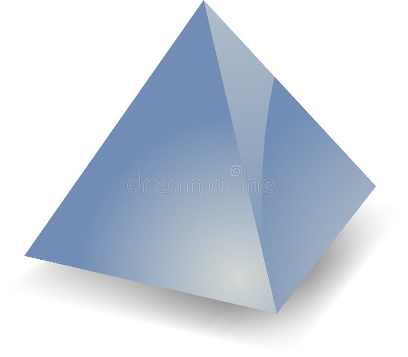 Blank pyramid stock vector. Illustration of glass, blank - 9342029