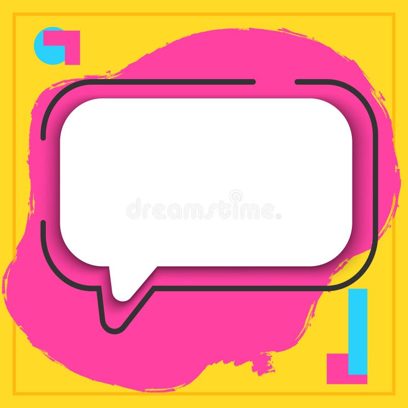 Blank Quote Frame Template. Empty Speech Bubble with Space for Text ...