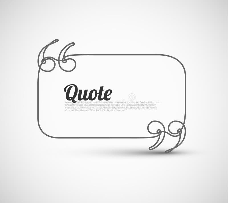 Quote Template Bubble. Template Vector Quote Set. Trendy Colors Stock ...