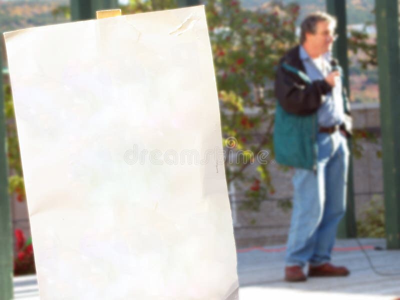 Blank Ralley/Protest Sign stock photo. Image of male, canvas - 22844