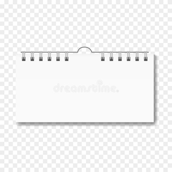 Realistic Rectangular Calendar Stock Illustrations – 51 Realistic ...