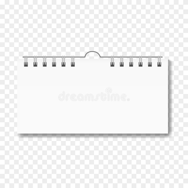 Realistic Rectangular Calendar Stock Illustrations – 51 Realistic ...
