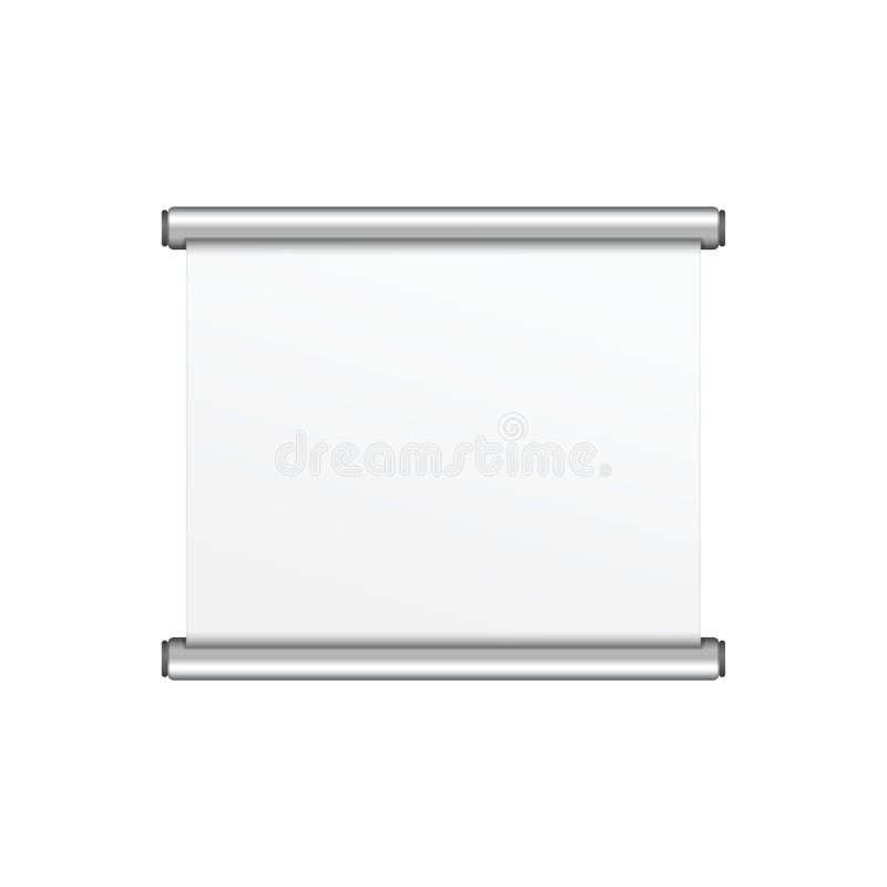 Horizontal Roll Up Banner Isolated on the White Background. Design ...