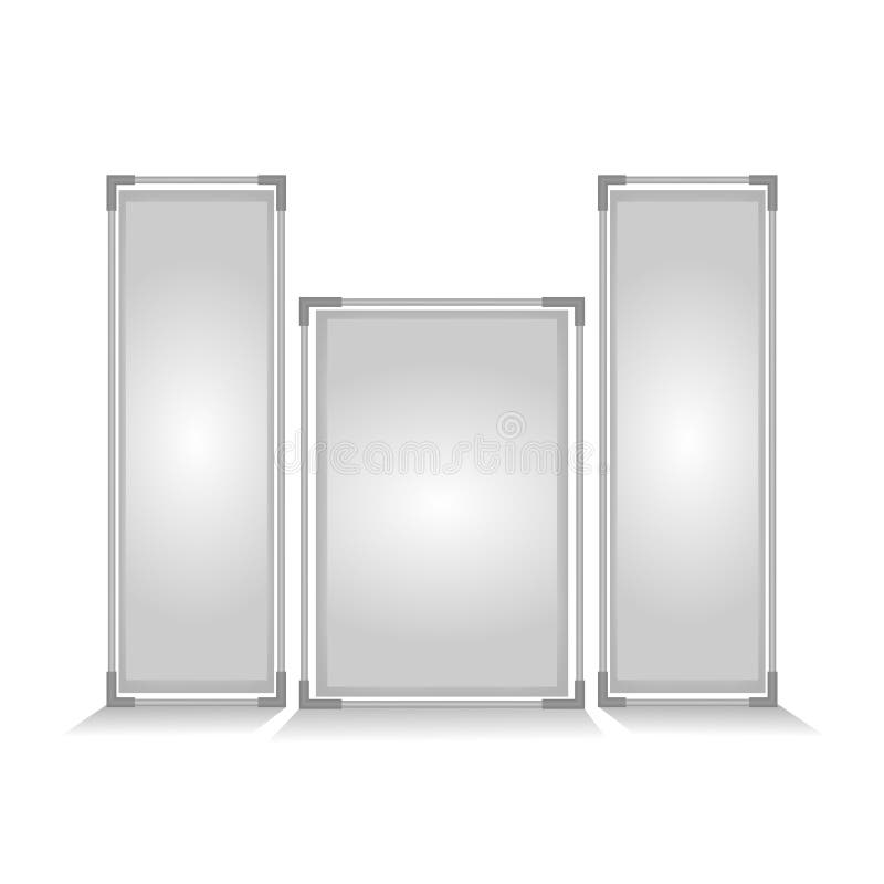 Blank Realistic Screen Design Template Stock Vector - Illustration of ...