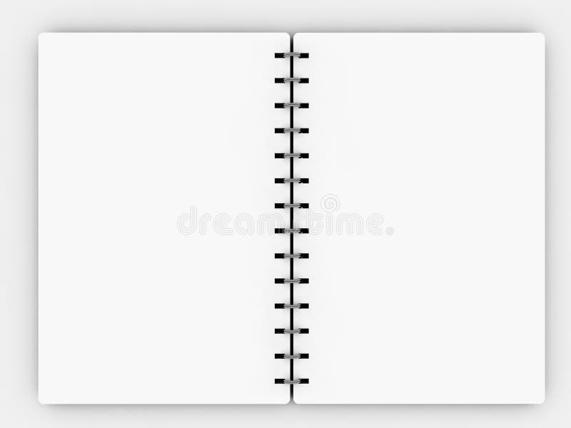 Blank Realistic Spiral Notebook Stock Illustration - Illustration of ... Blank Realistic Spiral Notebook Stock Illustration - Illustration of ...