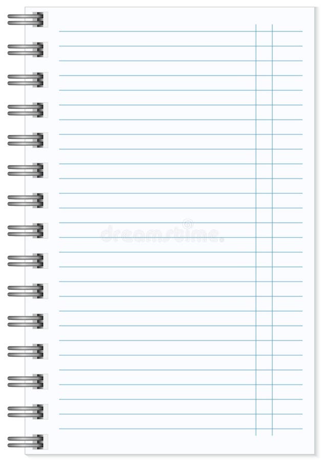 Spiral Notepad with Pencil Square Flat Multi Colored Icons Stock Vector ...