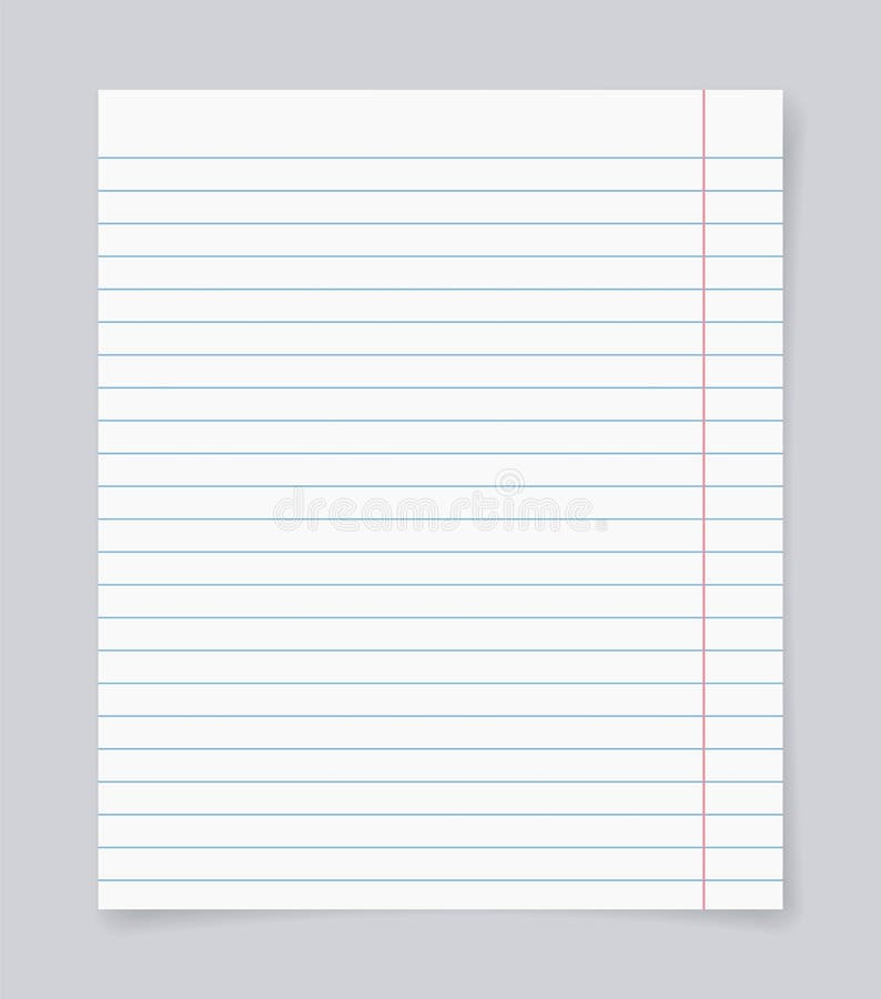 Lined Horizontal Notebook Stock Illustrations – 970 Lined Horizontal ...