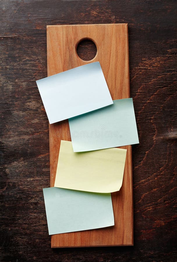 A Blank Recipe Cards (or Shopping List) Stock Photo - Image of ...