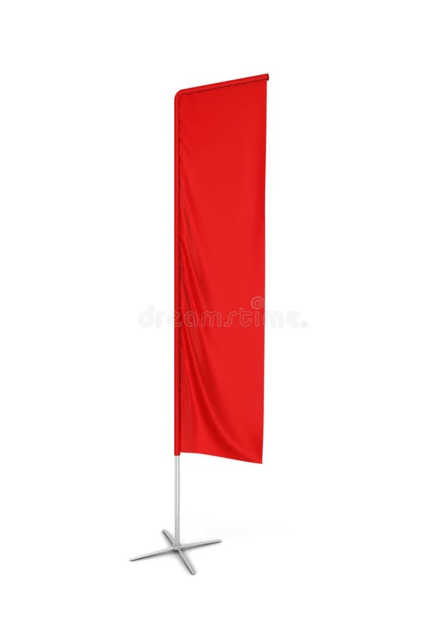 Blank Rectangle Flag Banner Stock Illustration - Illustration of ...