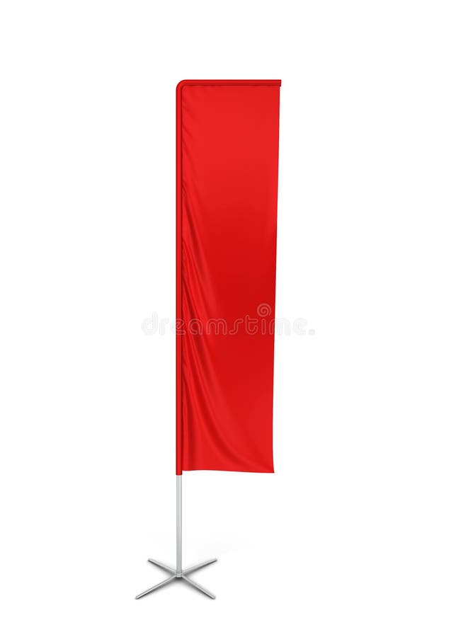 Beach Flag Mockup Red Stock Illustrations – 55 Beach Flag Mockup Red ...