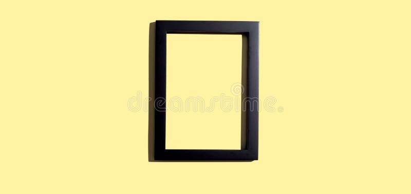 Blank Rectangle Picture Frame Stock Image - Image of empty, border ...