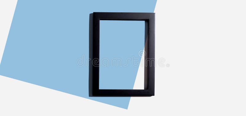 Blank Rectangle Picture Frame Stock Image - Image of concept, empty ...